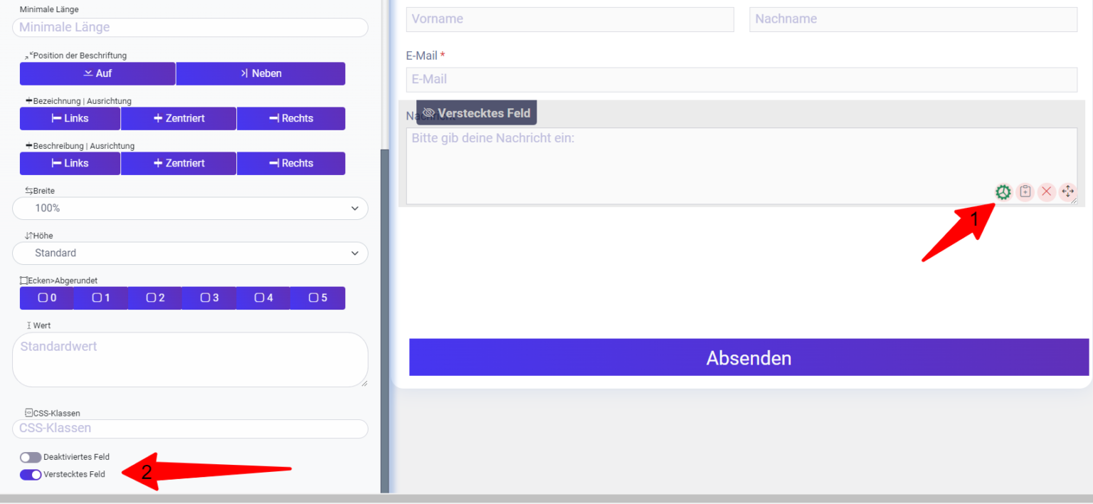 Verbessern der Formularfunktionalität mit deaktivierten und ausgeblendeten Feldern | Easy Form ...